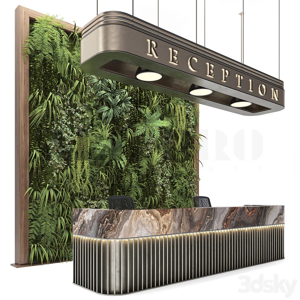 Reception with wall plants – All Pro Land